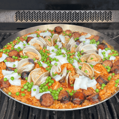 Grilled Paella Recipe | Smoky Spanish Rice on the BBQ Grill